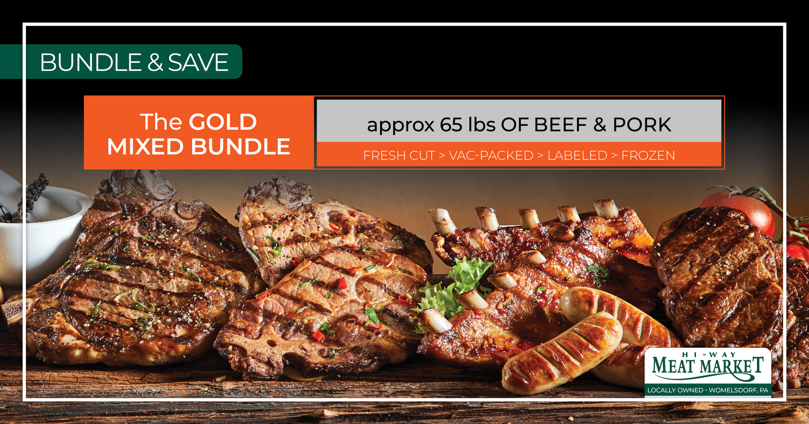 Gold Mixed Beef & Pork Bundle – HiWayMeats